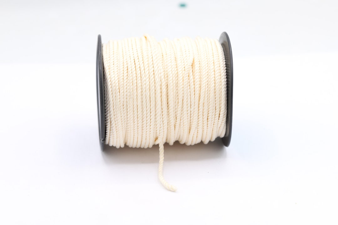 16,5 Feet ( 5 Meters ) 2mm Cotton Rope, Cotton Cord, Twisted Cotton ...