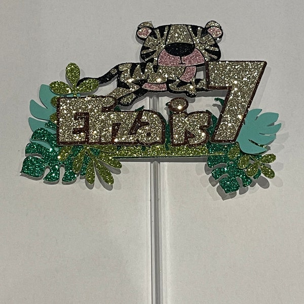 Tiger Cake Topper - Etsy UK