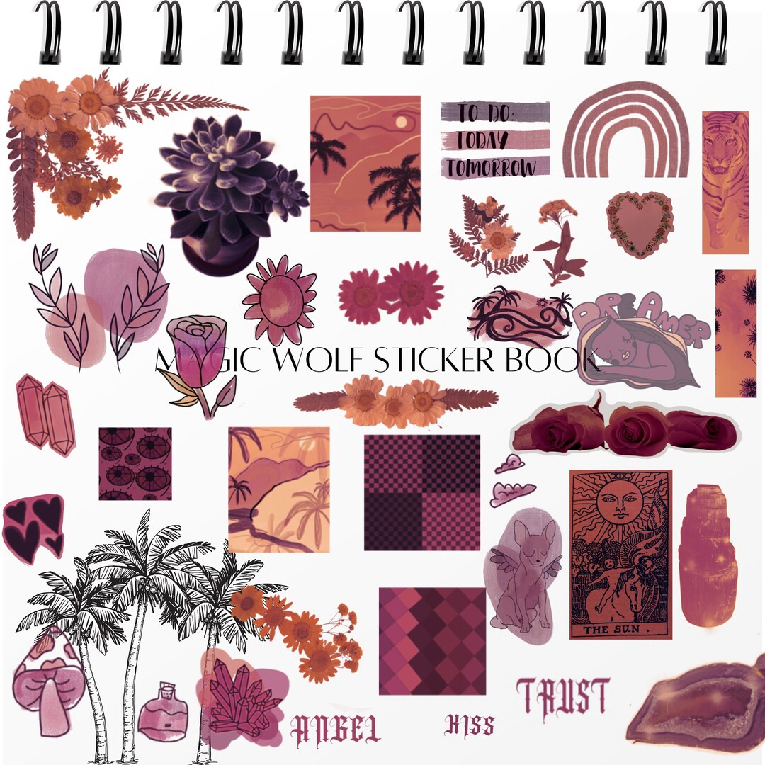 GOODNOTES STICKER BOOK, Five Pages, Goodnotes File, Digital Planner ...