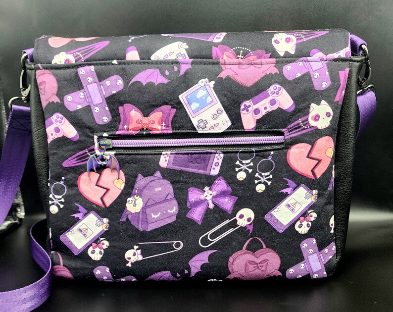 Kawaii Cute Goth Girl Messenger Satchel Bag - Etsy
