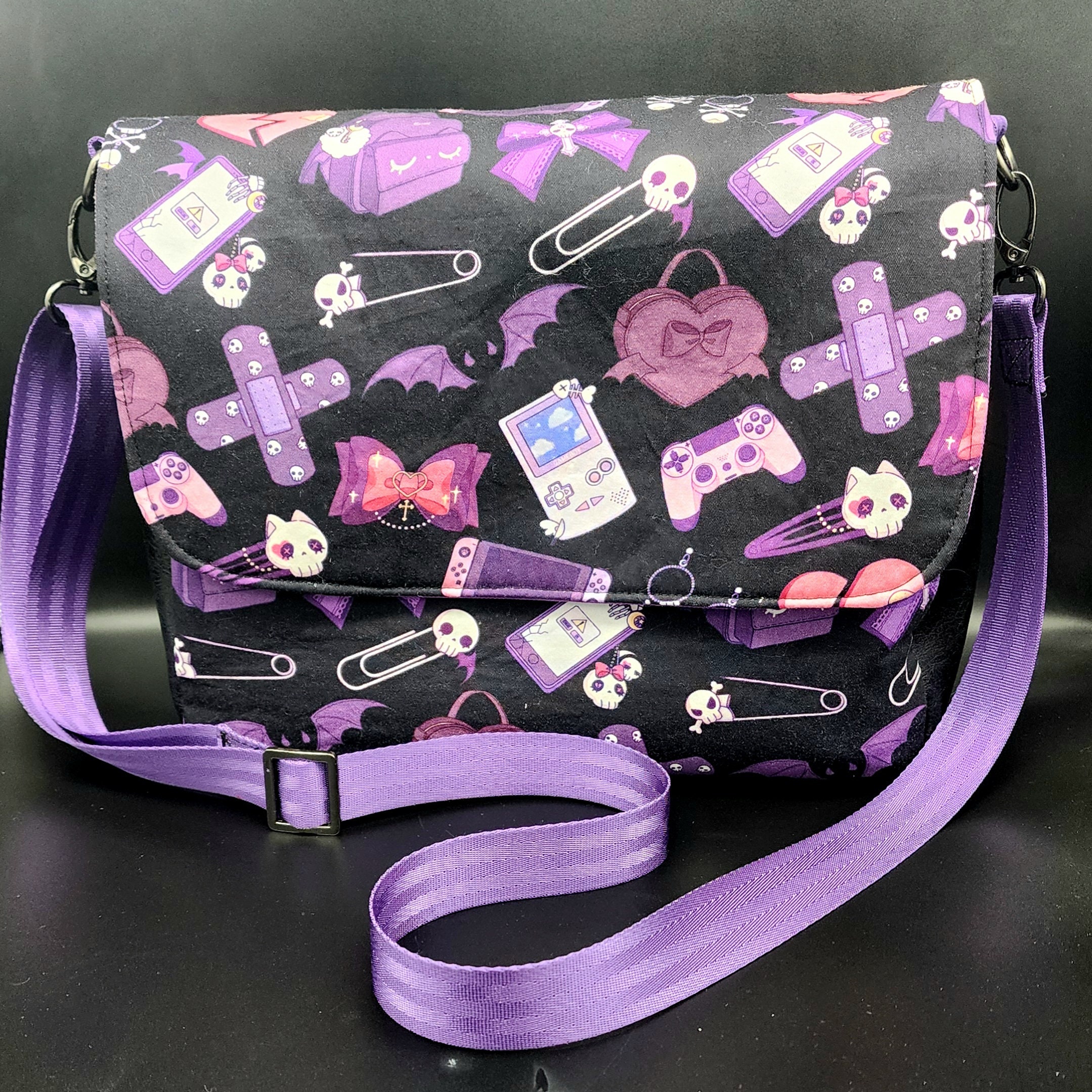 Kawaii Cute Goth Girl Messenger Satchel Bag - Etsy