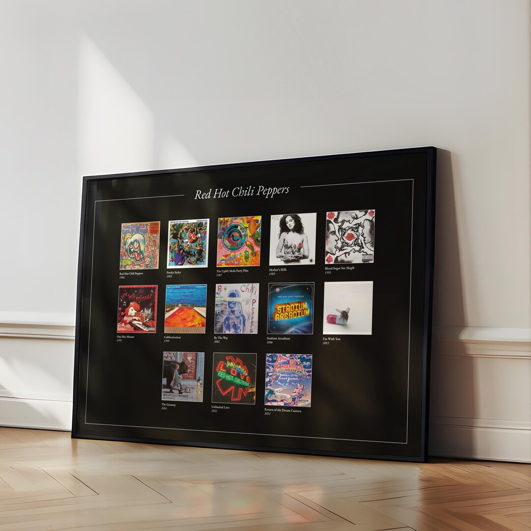 Red Hot Chili Peppers Albums Posters Prints Discography - Etsy