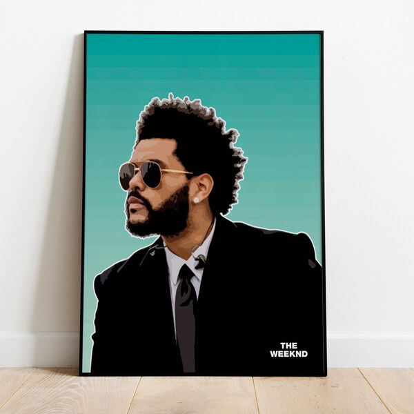 The Weeknd Wall Art - Etsy