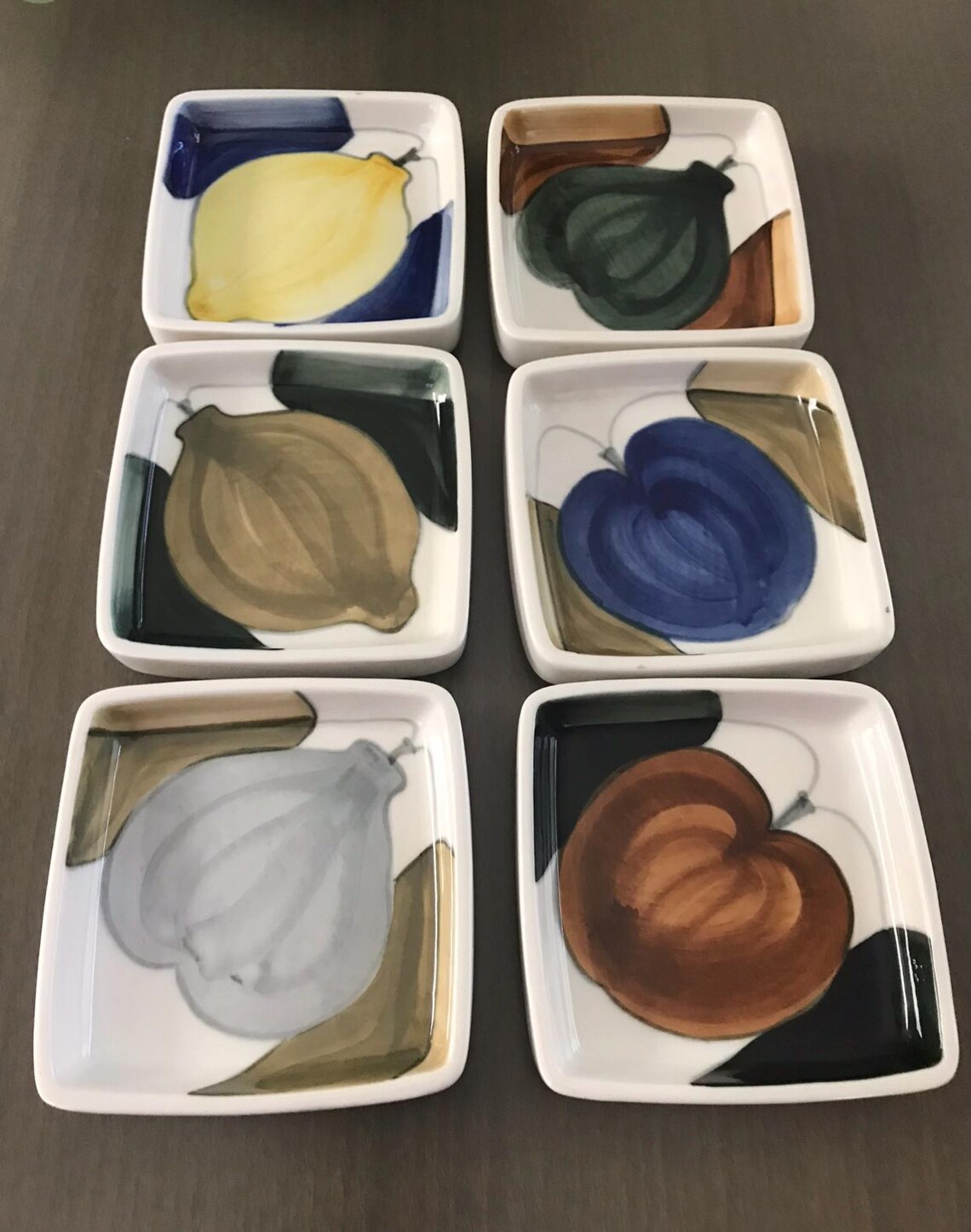 Mid Century Helmut Kruger Berlin Porcelain Hand Painted Fruit Pattern ...