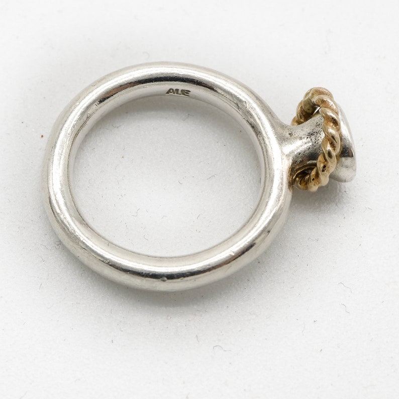 Pandora Black CZ Halo Reminder 14k Gold Twist Rope Sterling Silver Ring ...