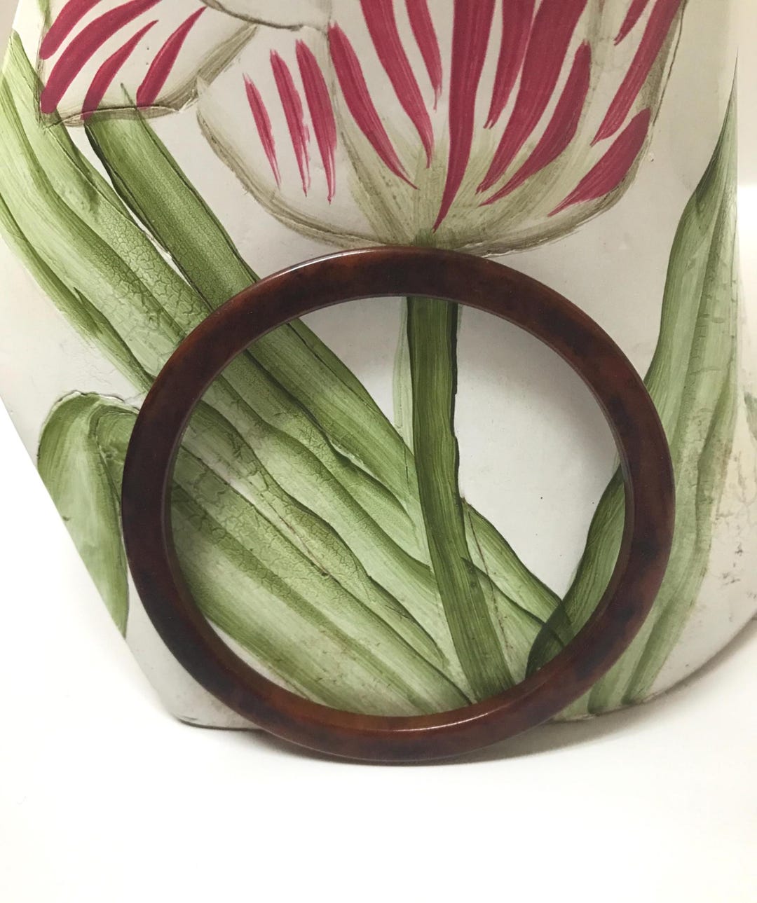 Vintage Root Beer Bakelite (tested) Spacer Bangle Bracelet - Etsy