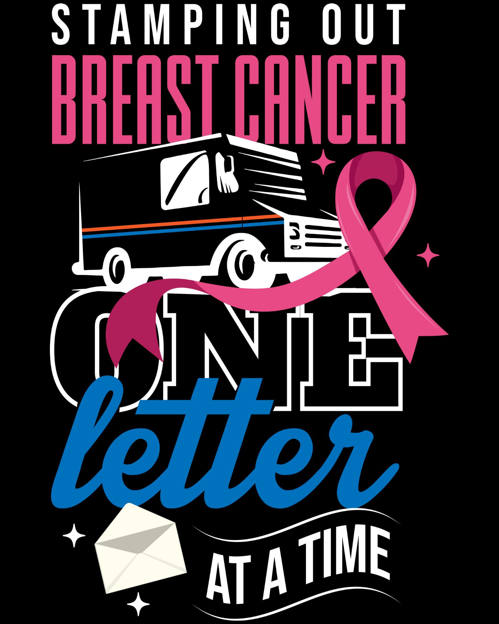 Stamping Out Breast Cancer One Letter at a Time T-shirt - Etsy
