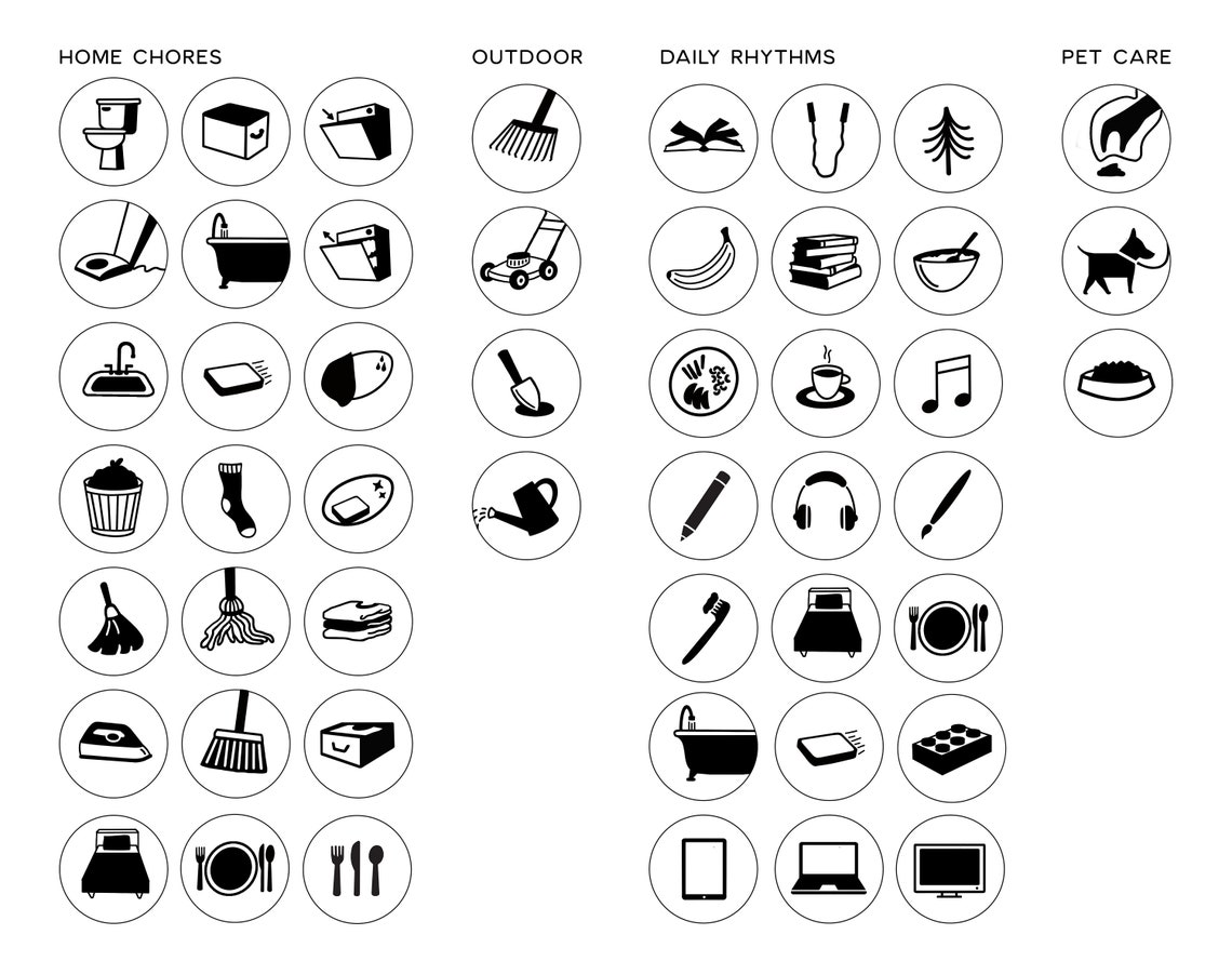 Healthy Habit Tokens for Kids Daily Tasks & Chores Daily - Etsy