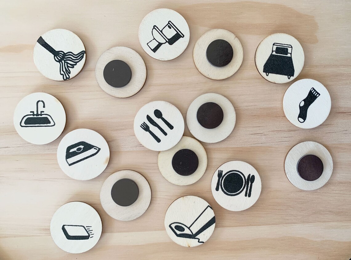 Healthy Habit Tokens for Kids Daily Tasks & Chores Daily - Etsy