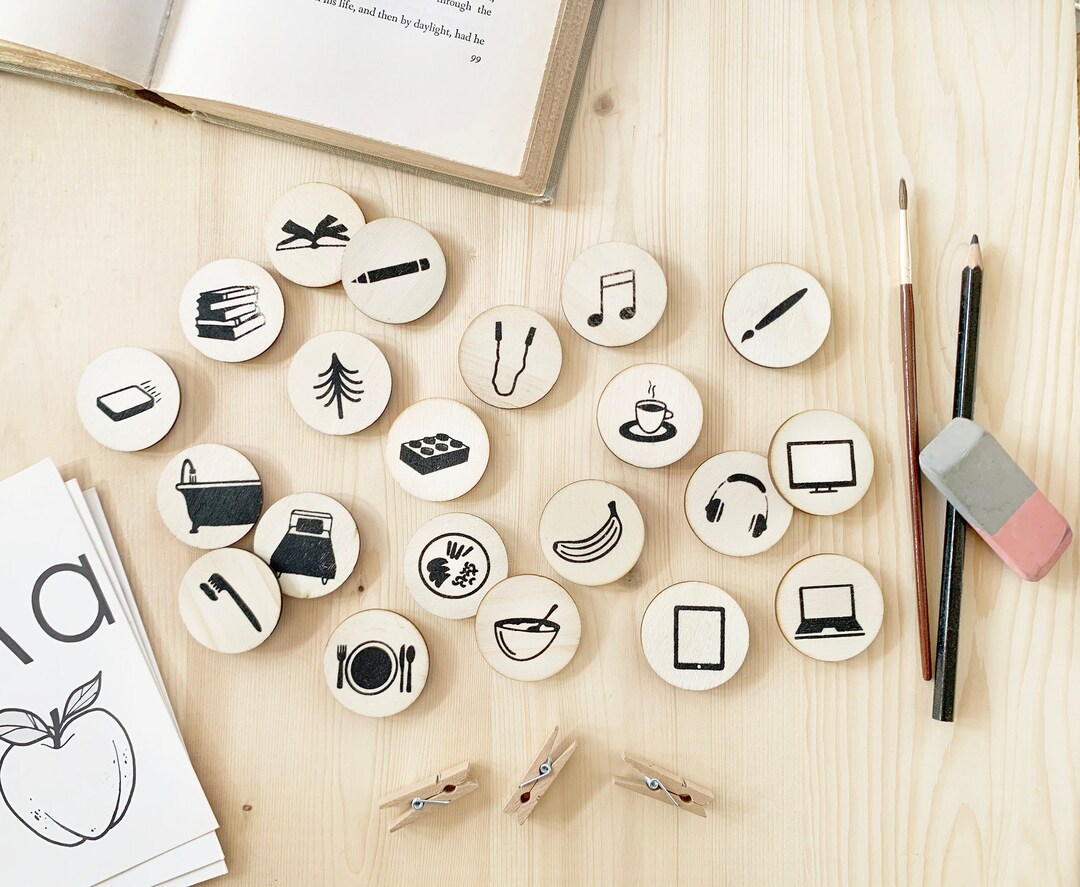 Daily Routine Tokens – Visual Chart for Kids and Adults – Schoolwork ...