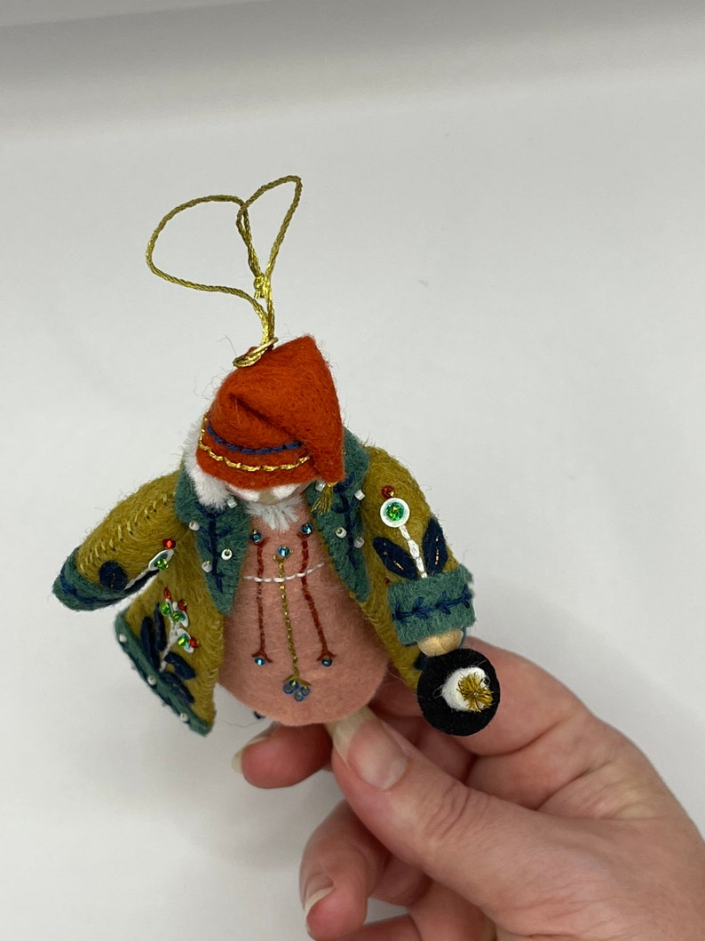 Felt Ebenezer Scrooge Ornament Handmade Christmas Carol - Etsy