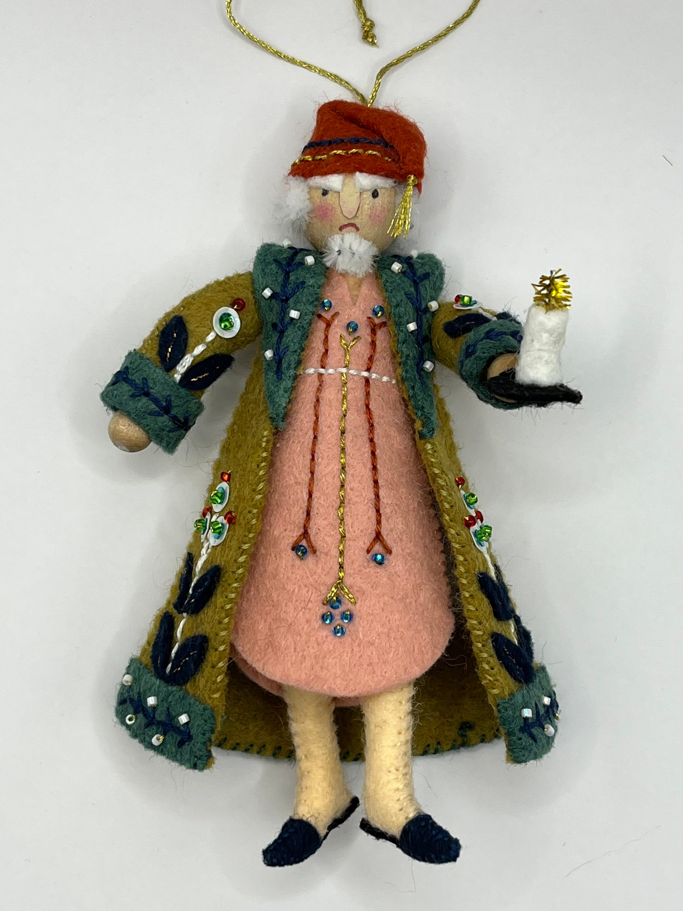 Felt Ebenezer Scrooge Ornament Handmade Christmas Carol - Etsy