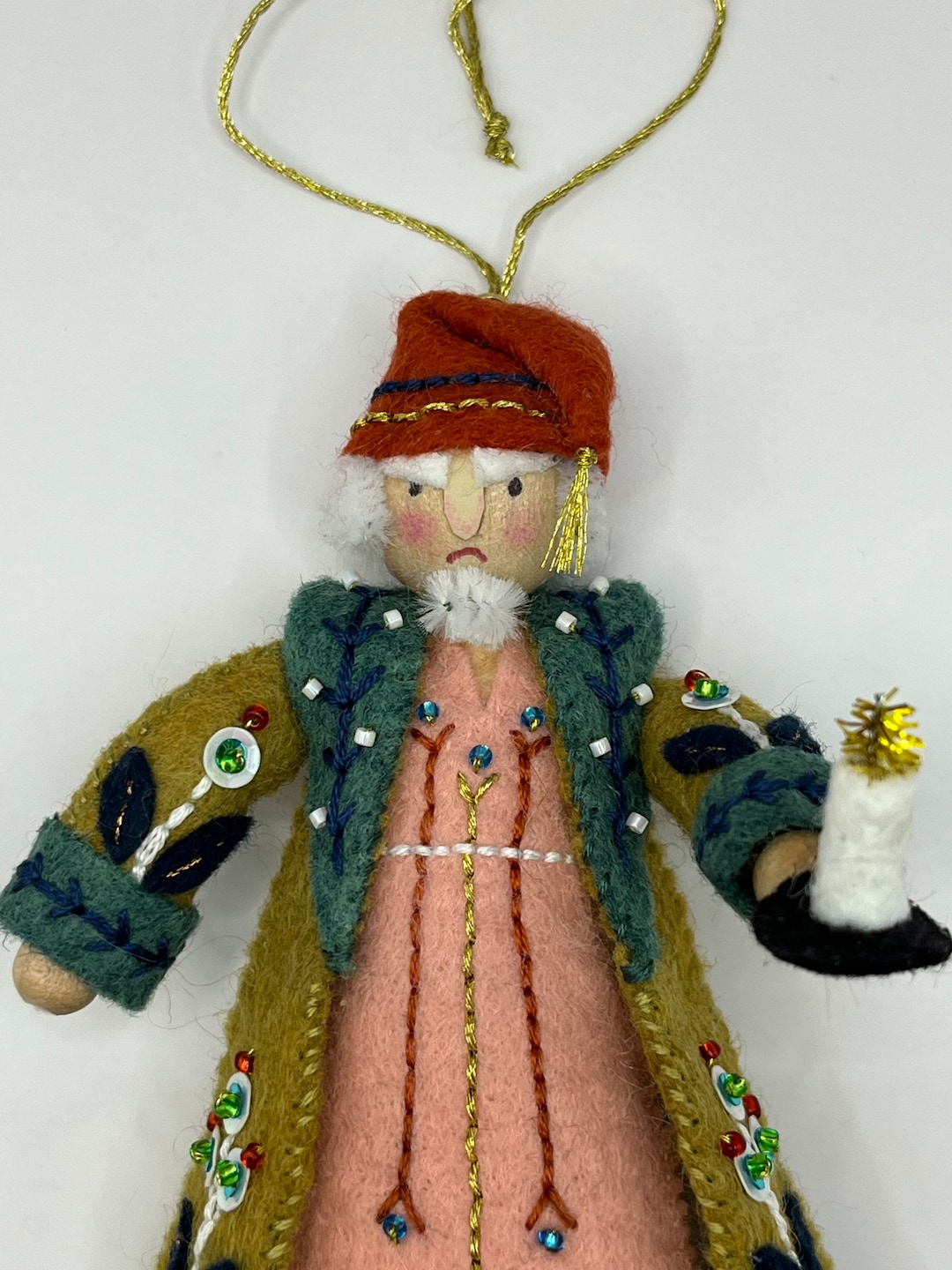Felt Ebenezer Scrooge Ornament Handmade Christmas Carol - Etsy
