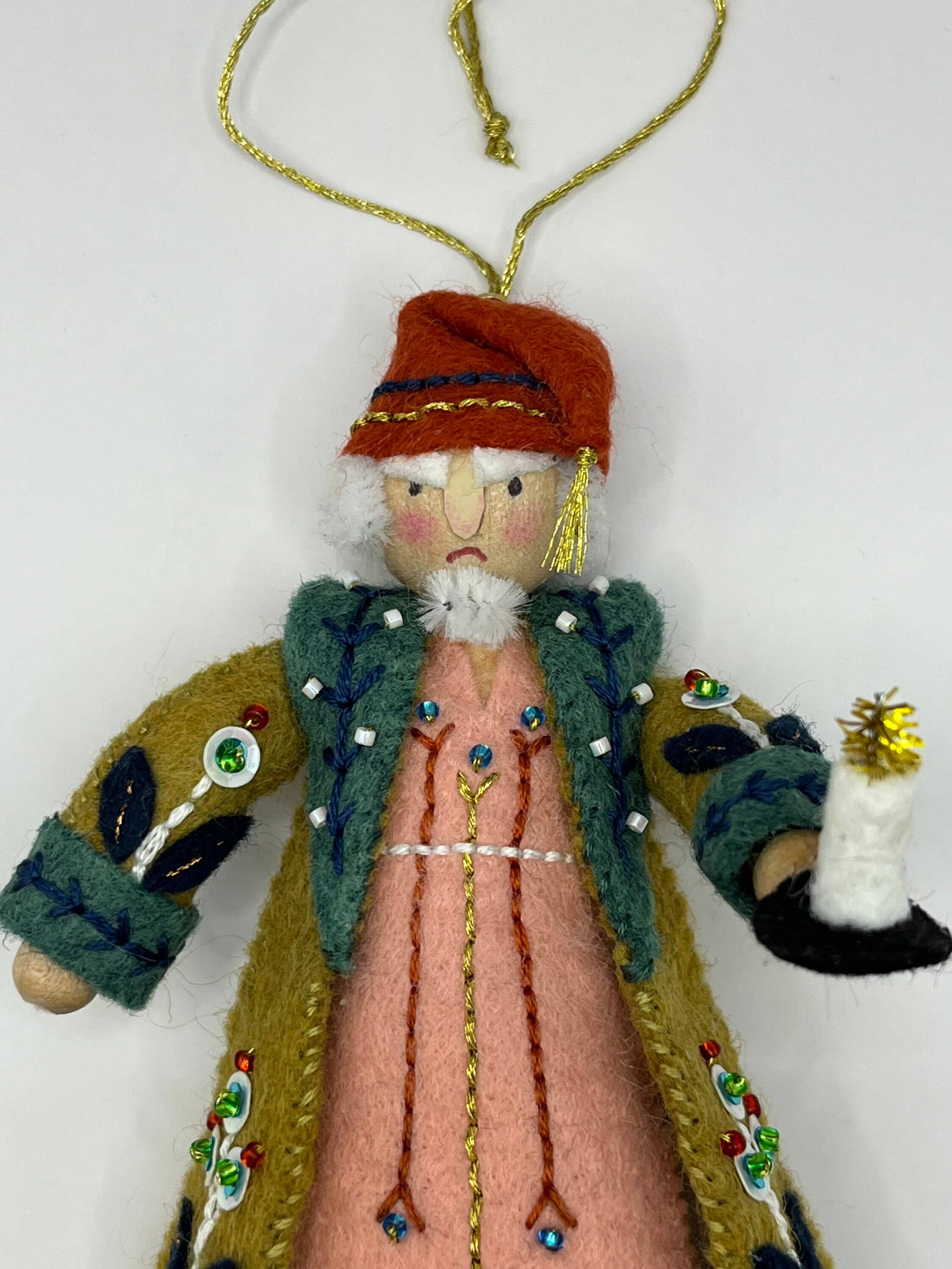 Felt Ebenezer Scrooge Ornament Handmade Christmas Carol - Etsy