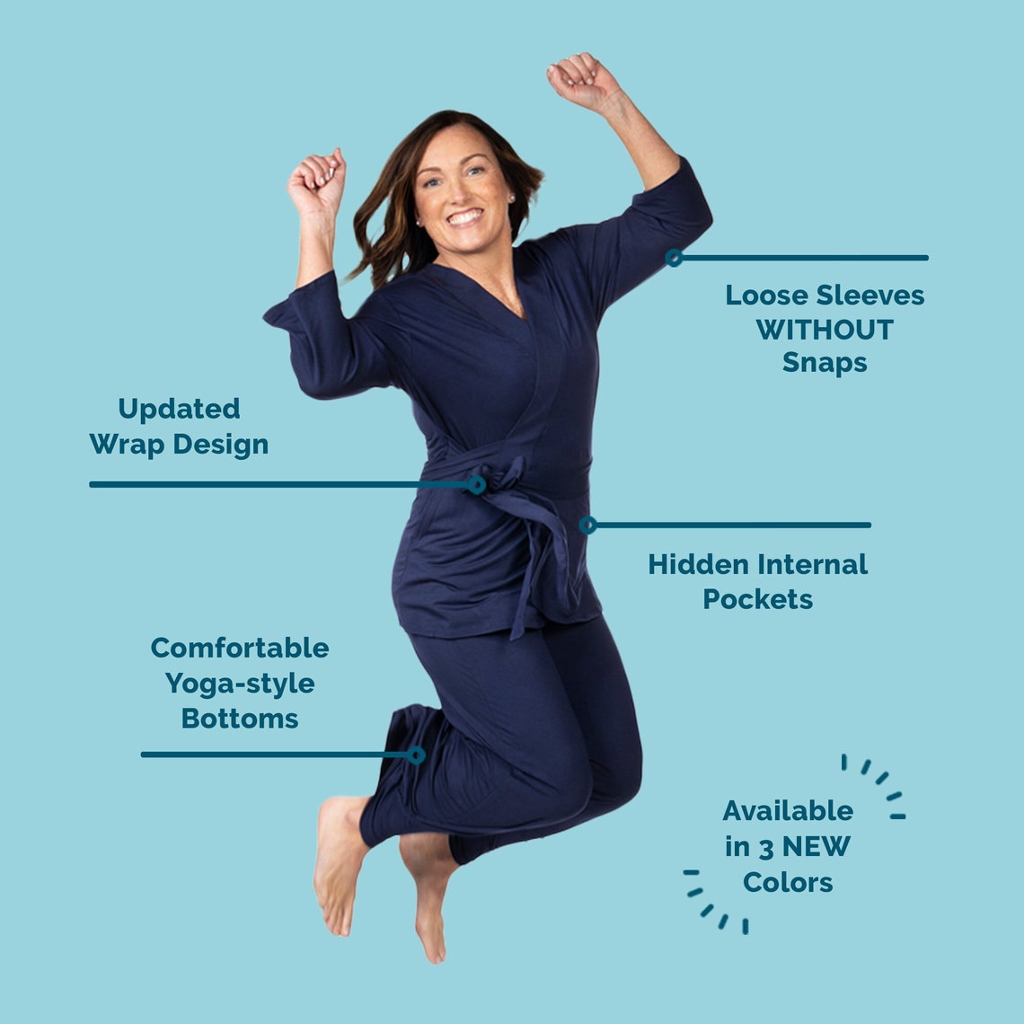 Post Surgery Patient Pajamas hospital Gown Luxurious Breast - Etsy