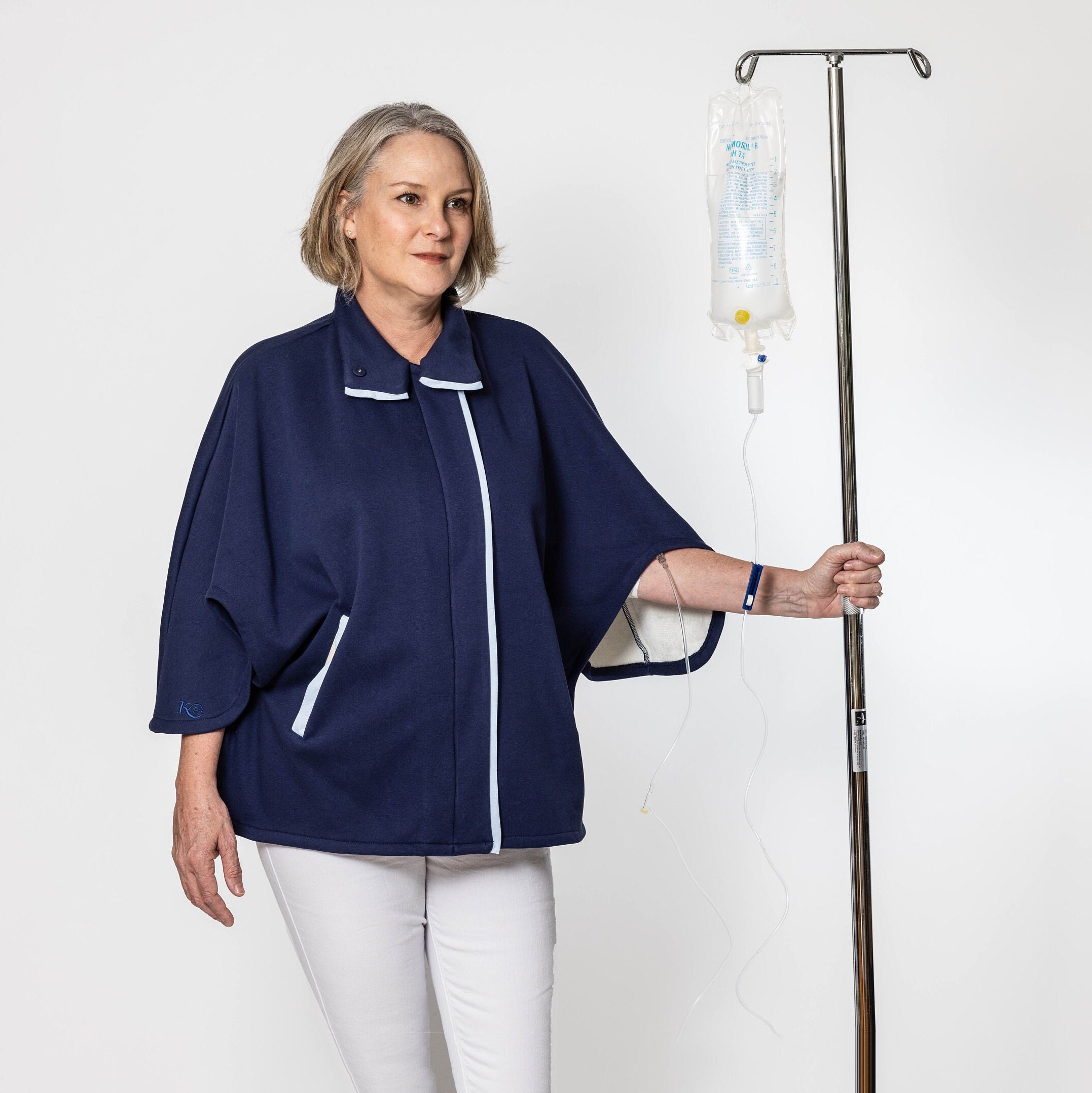 Recovery Jacket With Front and Side Buttons Great for Chemo Care ...