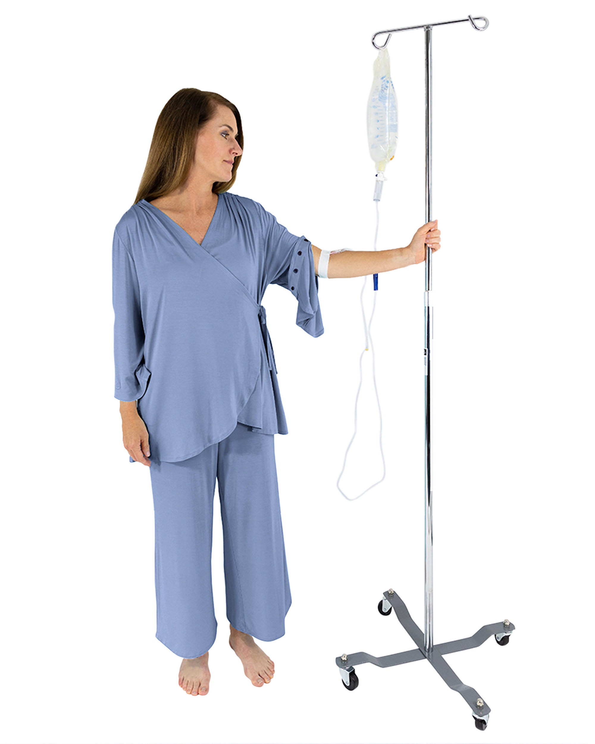 Mastectomy Pajamas, Snap Shoulder for Post Surgery Recovery, Breast ...