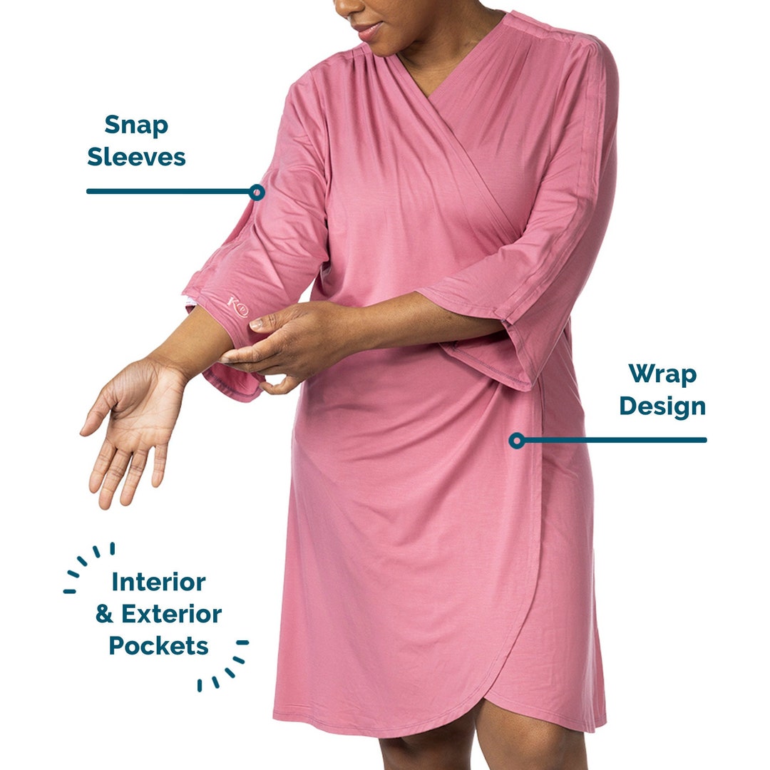 Adaptive Clothing for Women, Functional Hospital Gown for Seniors ...