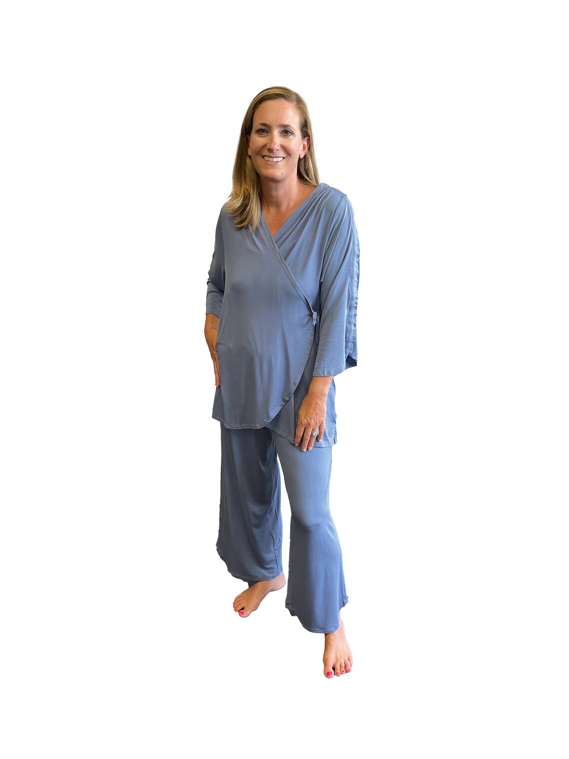 Post Surgery Recovery Pajamas With Snap Sleeves From Hand - Etsy