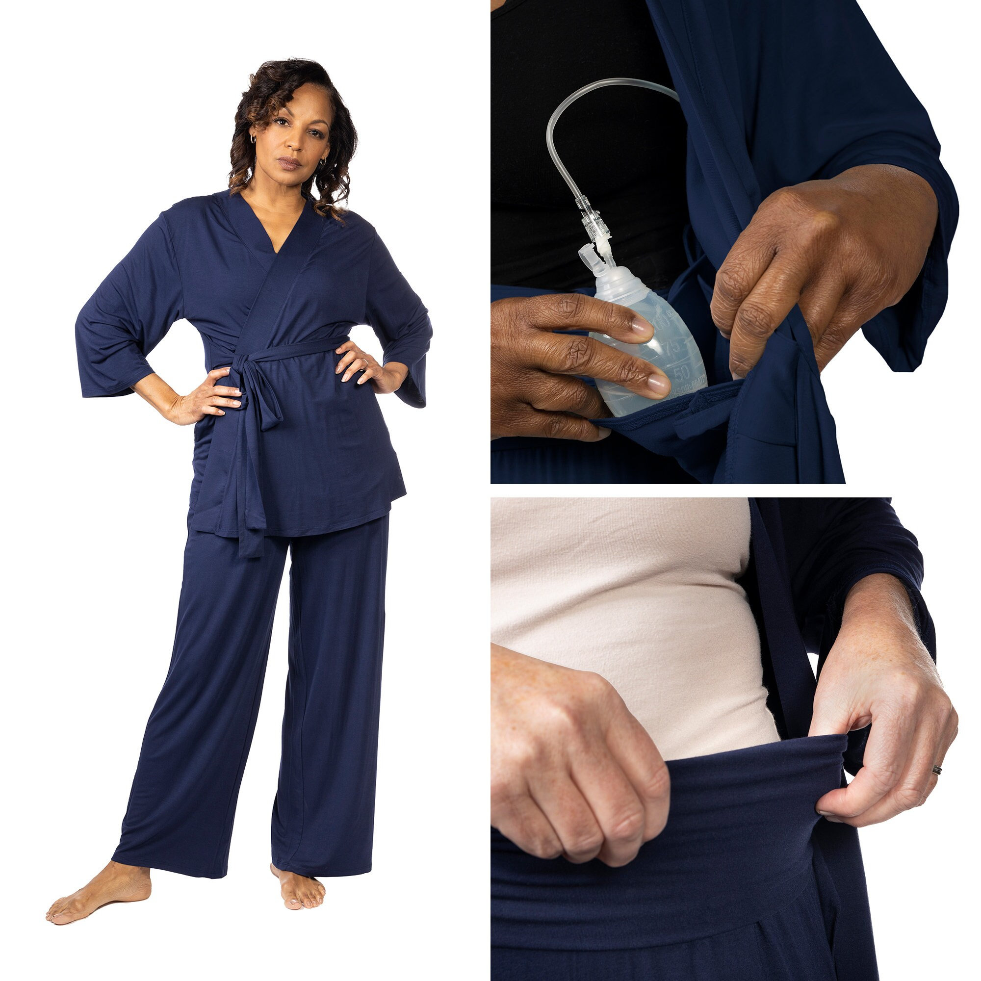 Post Surgery Pajamas (alt. to Hospital Gown), Breast Cancer Gift for ...