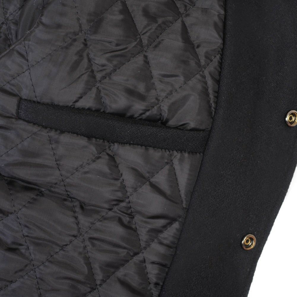 Letterman Varsity Jacket Genuine Cow Leather Sleeves and Original Wool ...