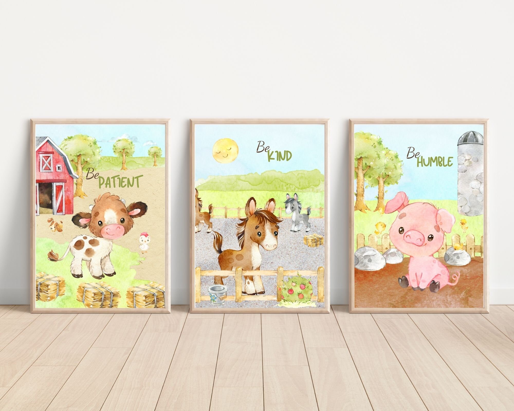 PERSONALIZED Farm Nursery Decor Barnyard Theme Set of 6 - Etsy