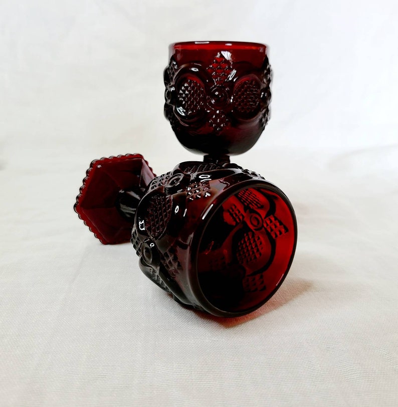 Vintage Avon Cape Cod Ruby Red Glass Dinnerware: Choose Your Piece - Etsy