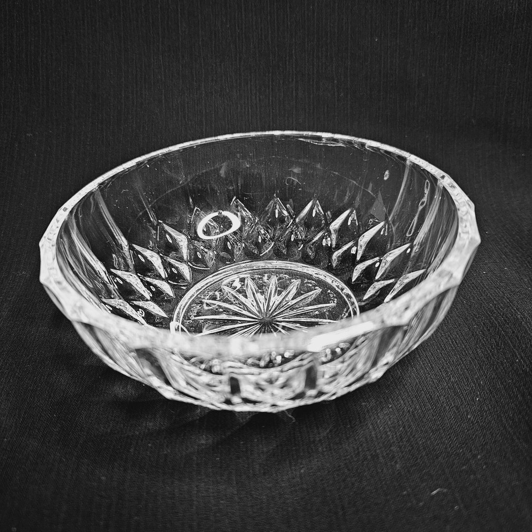 Small Lead Crystal Bowl, Vintage Signed Val St Lambert Imperial Lead ...
