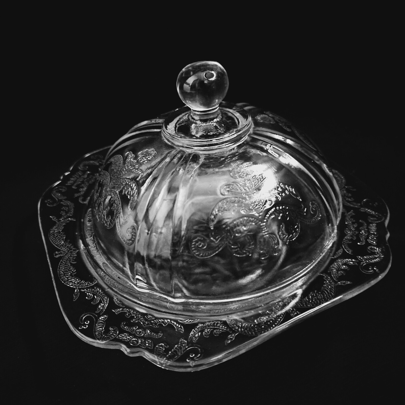 Round Covered Butter Dish, Indiana Recollections Covered Butter Dish - Etsy