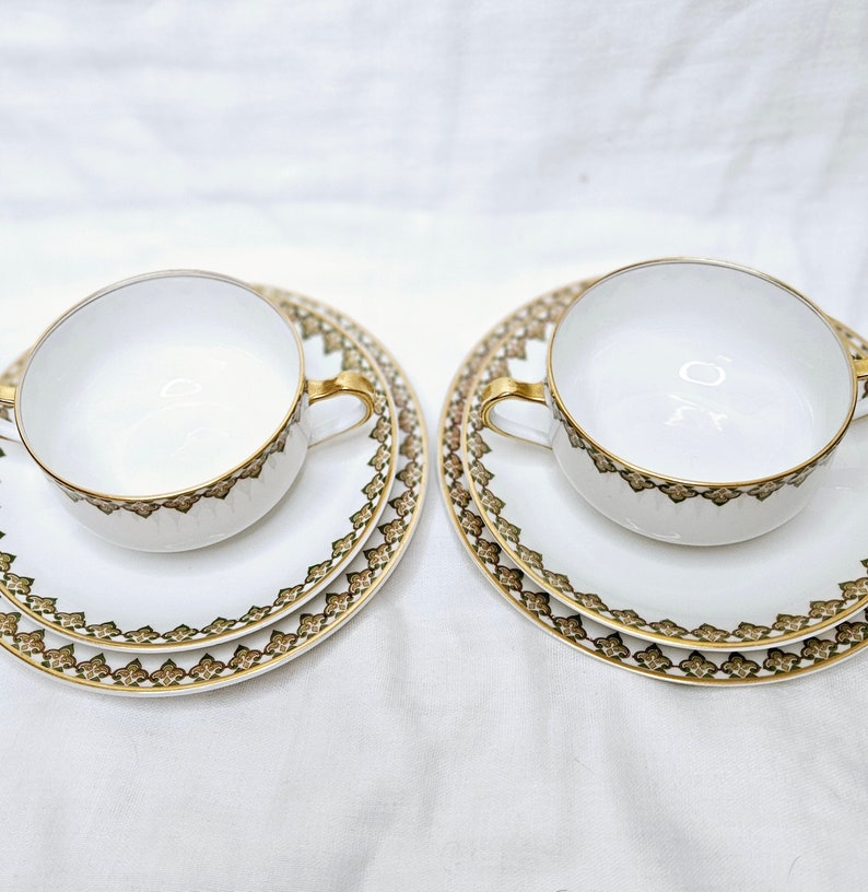 Antique Tea Cup Sets. Haviland of France the Monaco Tea Cup Set. Two ...