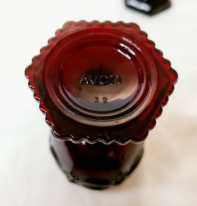 Vintage Avon Cape Cod Ruby Red Glass Dinnerware. Avon Red - Etsy