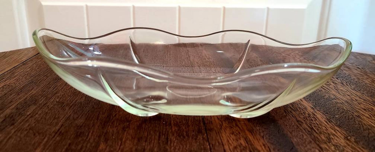 Oblong Teardrop Serving Bowl Set of 2, Teardrop Footed Dish - Etsy
