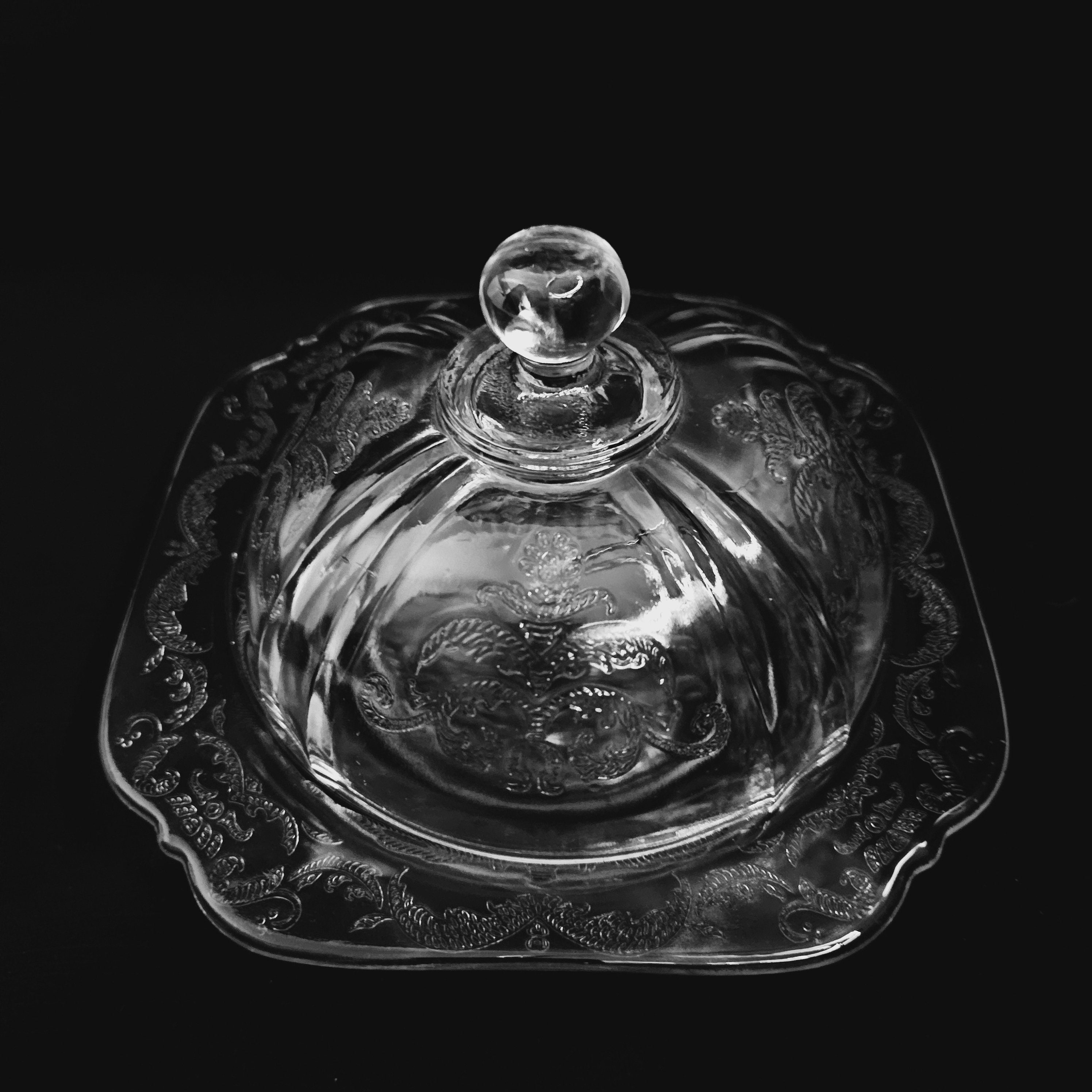 Round Covered Butter Dish, Indiana Recollections Covered Butter Dish - Etsy