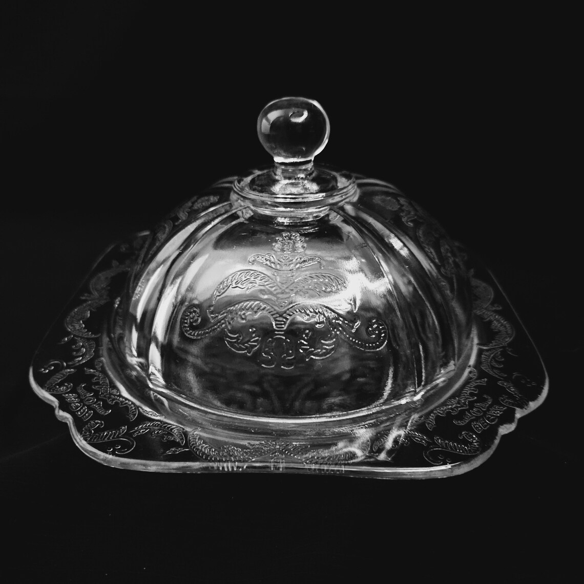 Round Covered Butter Dish, Indiana Recollections Covered Butter Dish - Etsy