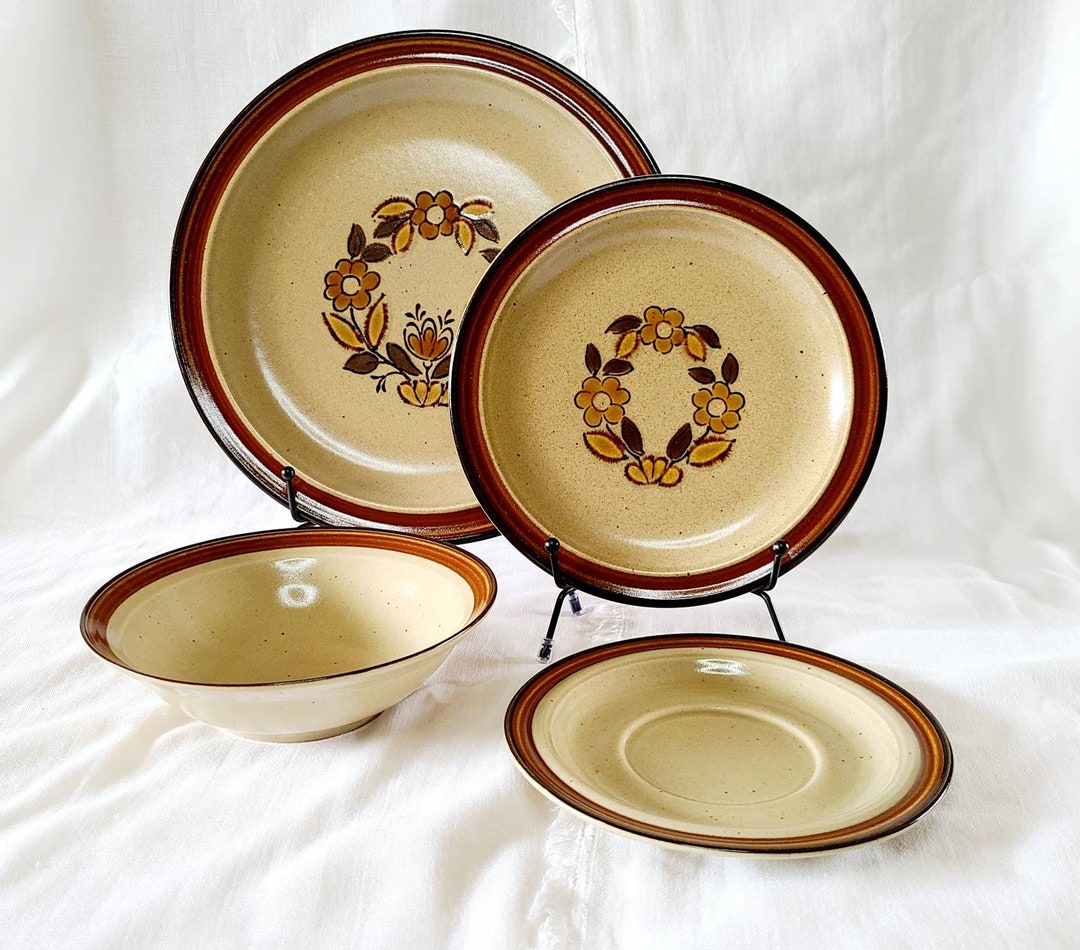 Vintage Floral Stoneware Dinnerware, Sunmarc International Round up SY ...