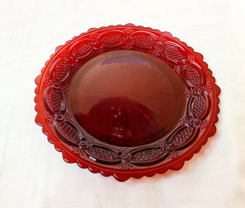 Vintage Avon Cape Cod Ruby Red Glass Dinnerware: Choose Your Piece - Etsy