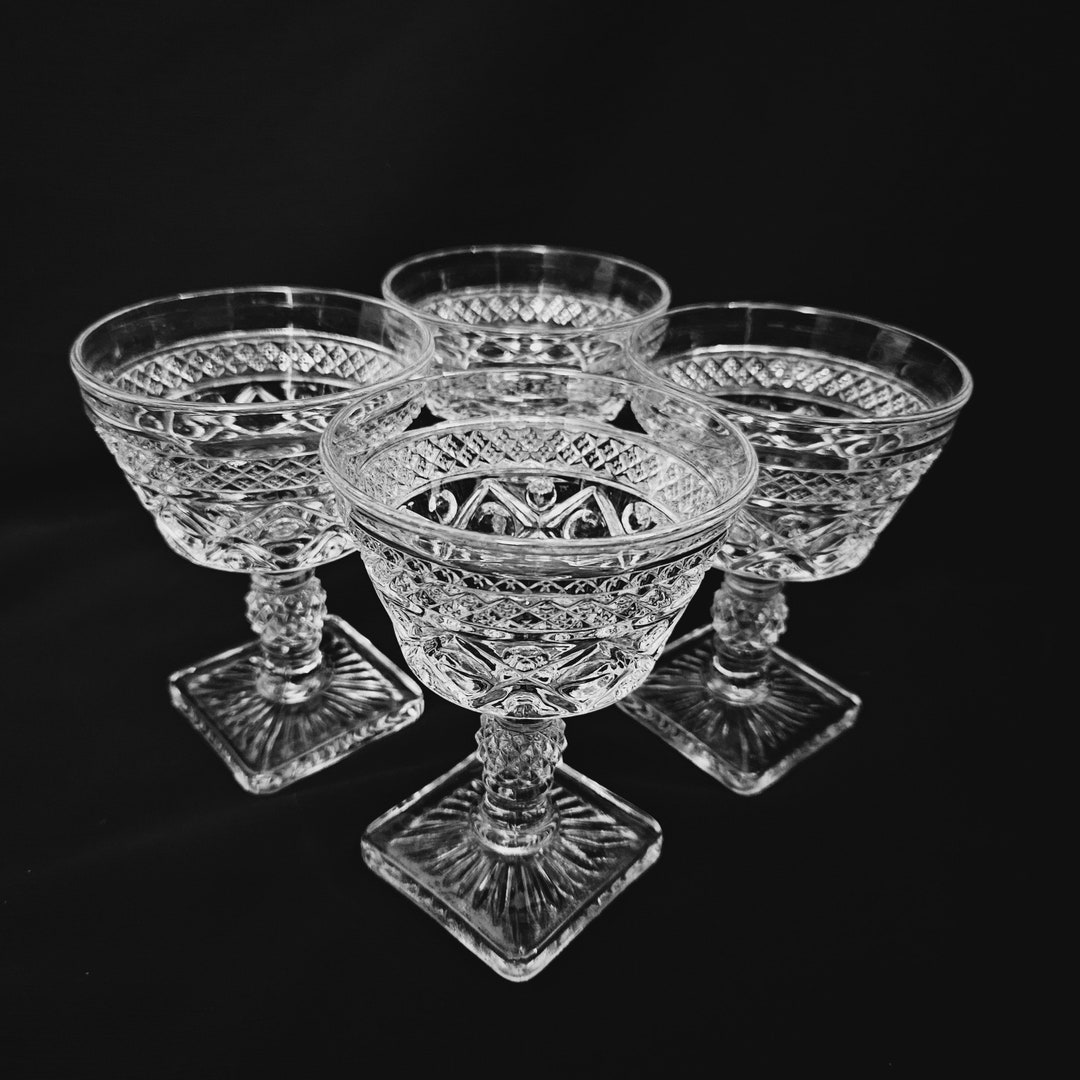 Imperial Glass Cape Cod Dessert Cups or Champagne Coupe Set of 4 - Etsy