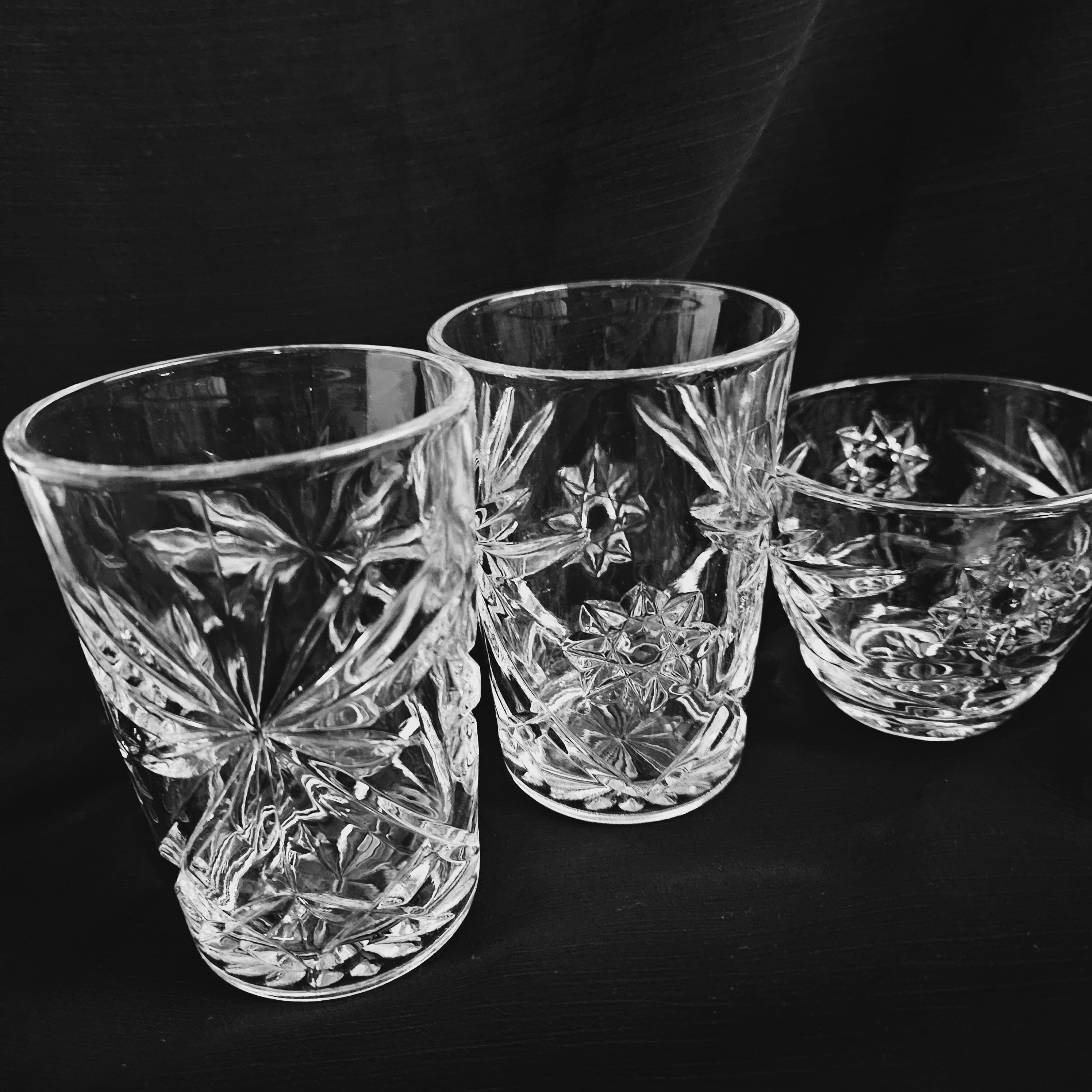 Vintage Star of David Glasses From Anchor Hocking Glass Co, Starburst ...