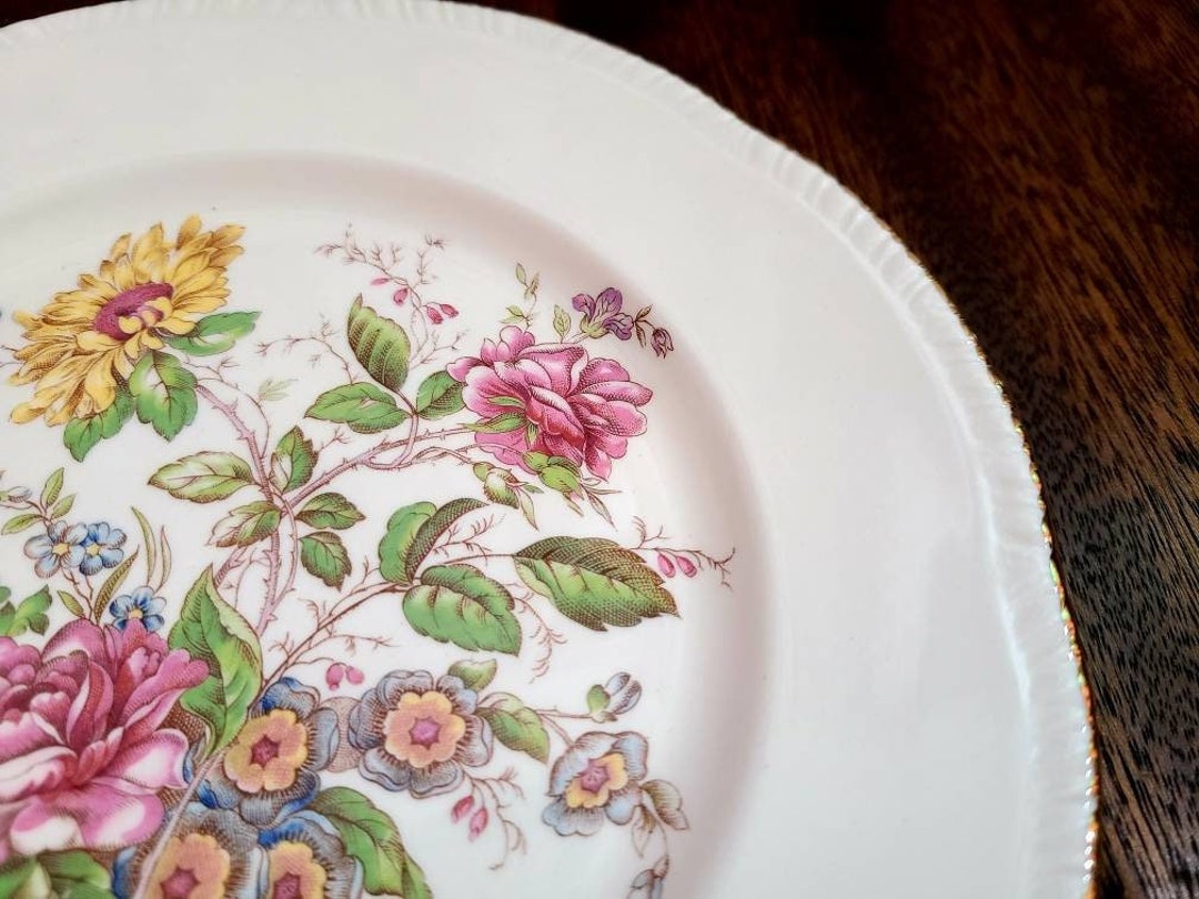 Whimsical Depression Era Dinner Plate Set From Cunningham and Pickett ...