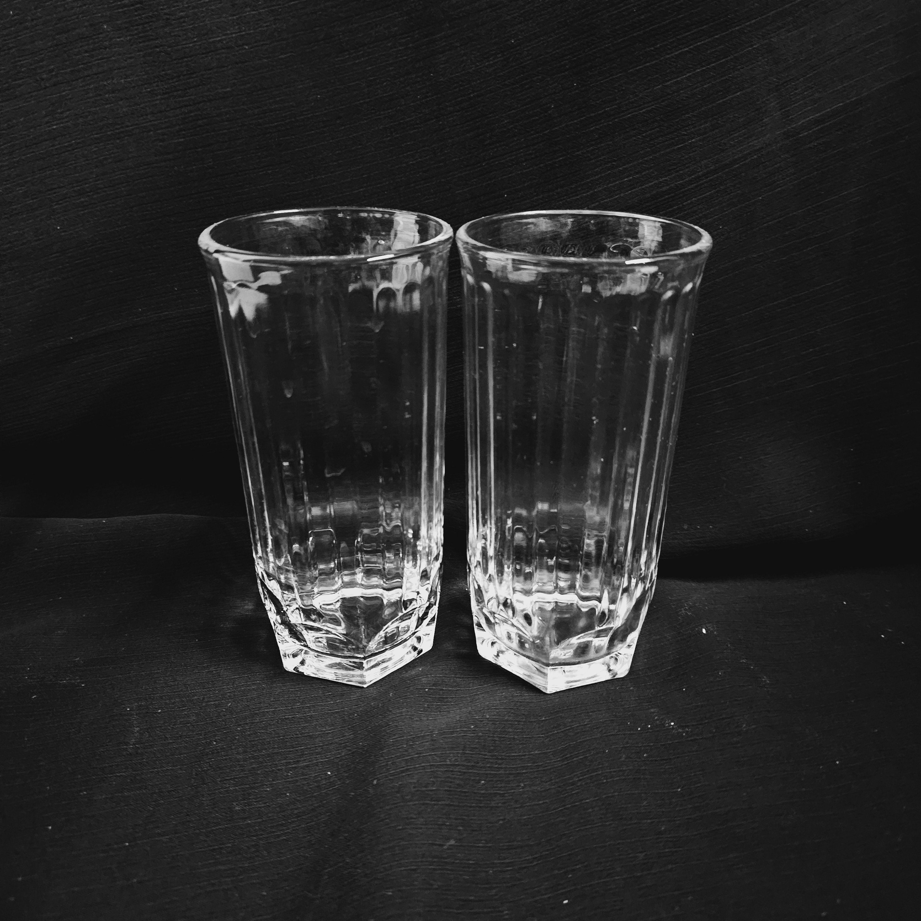 Vintage Crisa Small Juice Glass Sets, Juice Glasses With Hexagon or ...