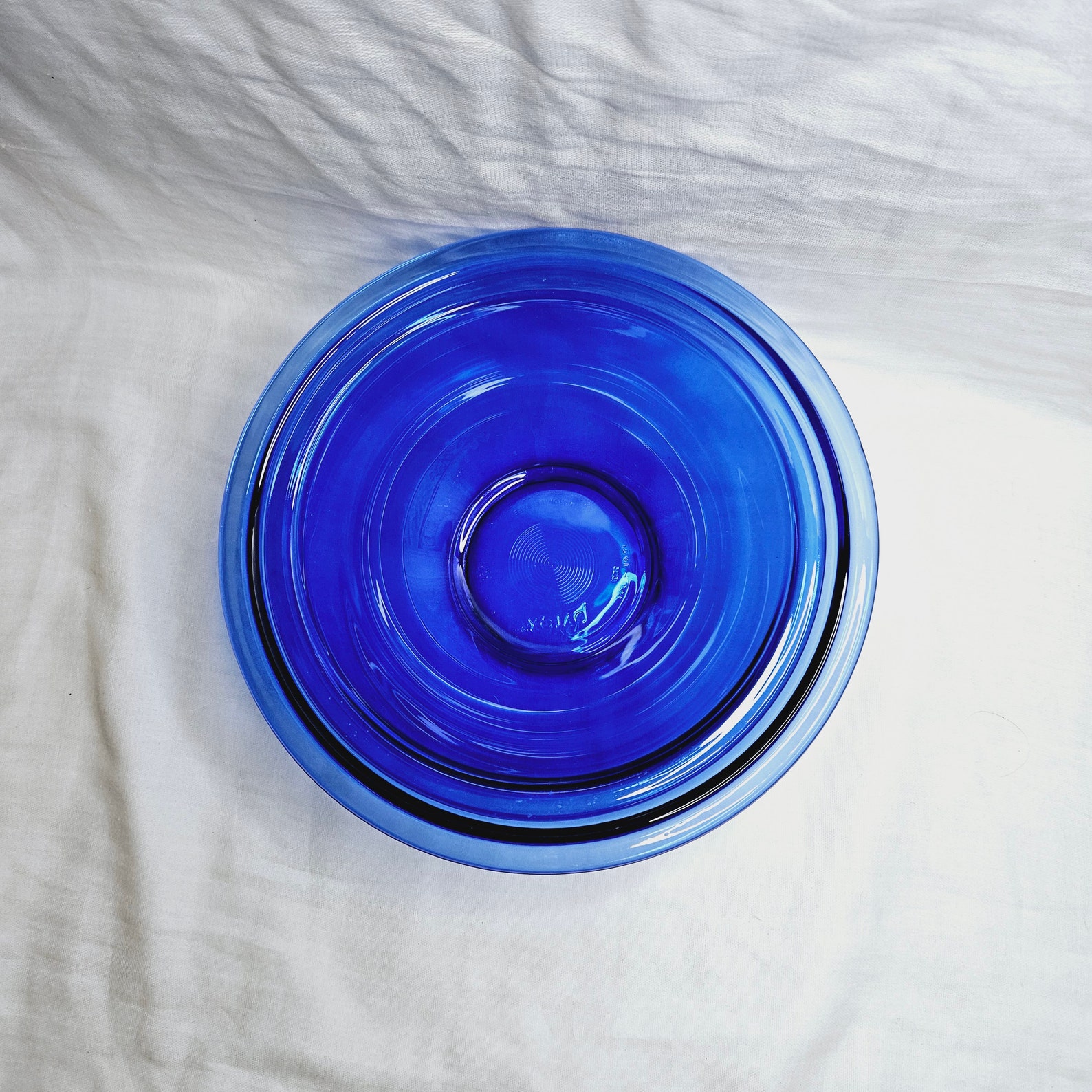Cobalt Blue Glass Nesting Bowls, Vintage Pyrex Cobalt Blue Glass ...