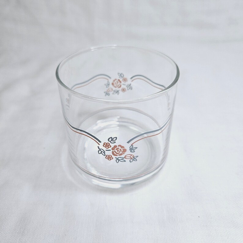 Vintage Corelle Sandstone Glass Dinnerware: English Breakfast Rose ...