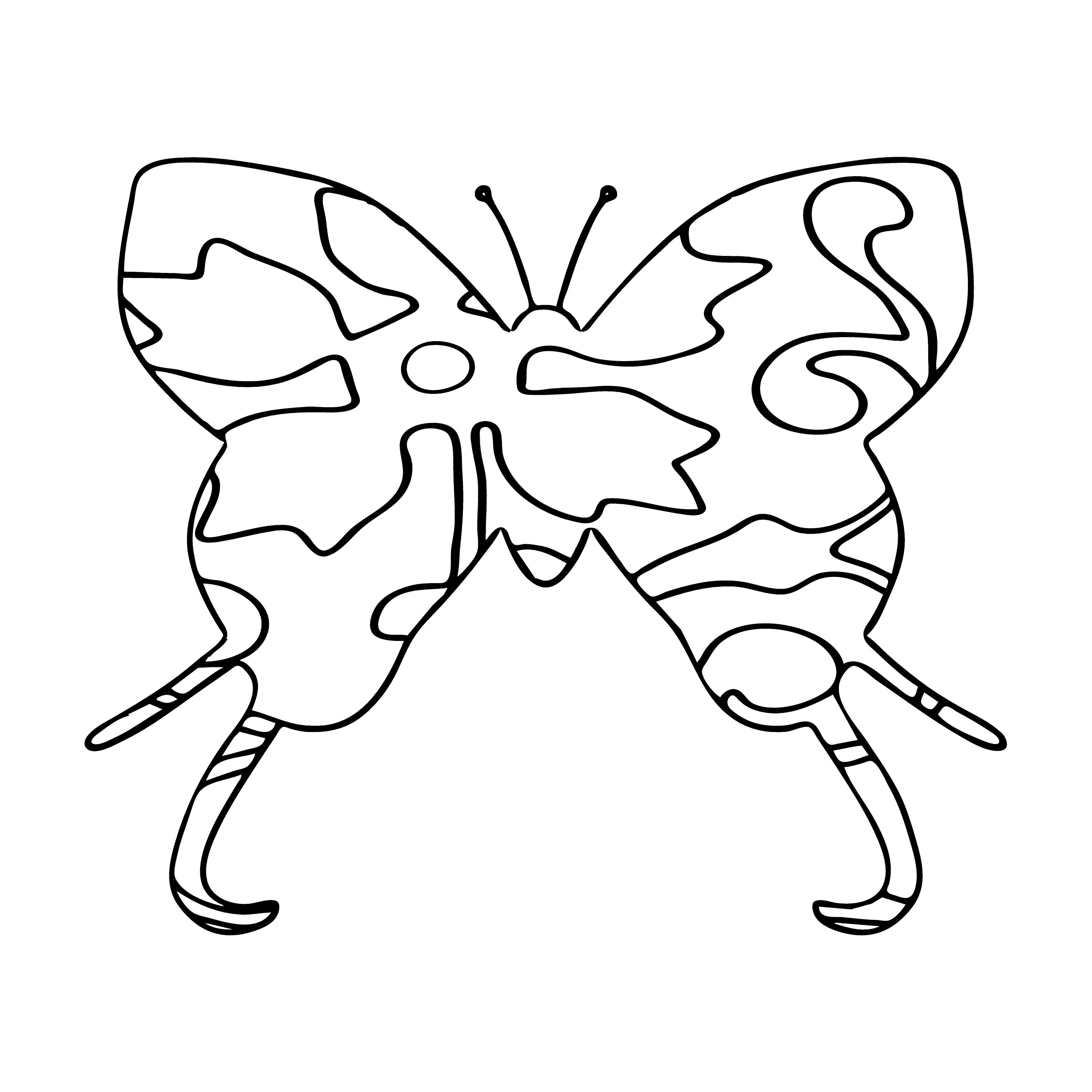 Digital Butterfly Coloring Image - Etsy