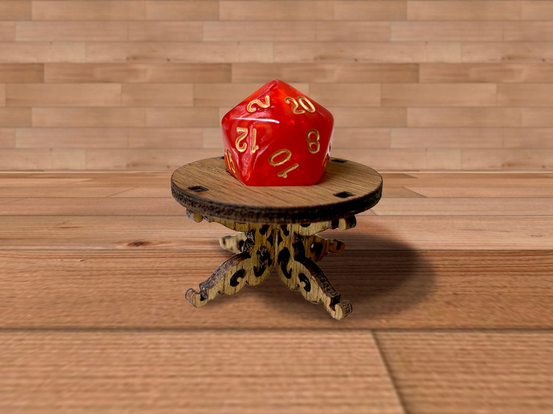 Short & Elegant Pedestal Dice Holders for Standard Tapletop RPG Dice ...