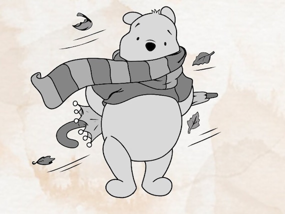 Winnie the Pooh Autumn Leaves - Etsy