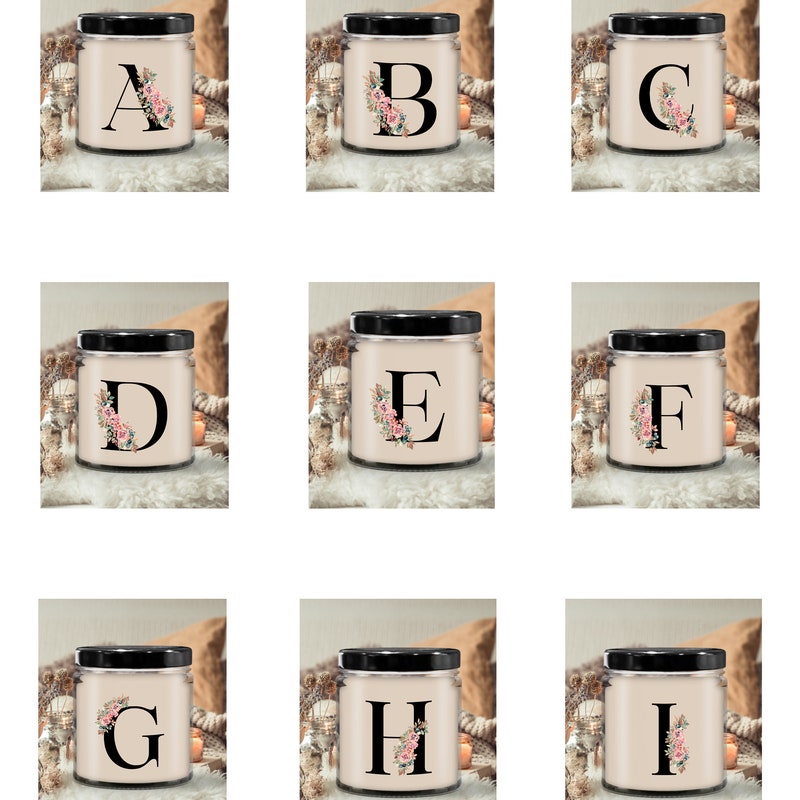 Monogram Candle - Etsy