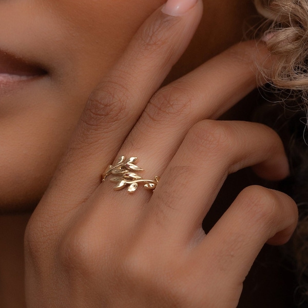 Leaf Ring - Etsy