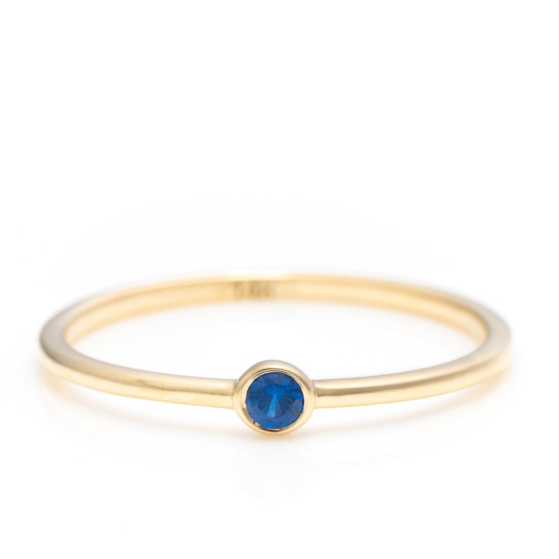 Gold Sapphire Ring - Etsy