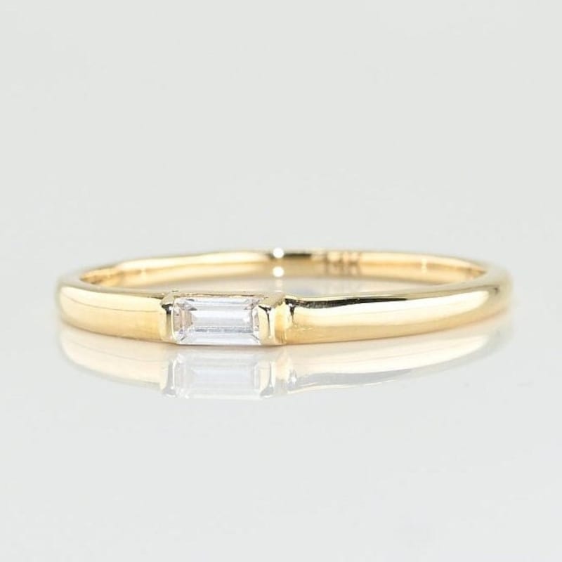 Baguette Ring - Etsy