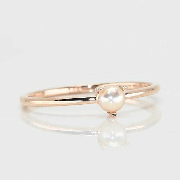 Single Pearl Ring - Etsy